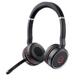 Jabra Evolve Evolve SE 75 UC Kabelloses Stereo-Headset Over-the-Head, Over-the-ear Noise Cancelling Bluetooth Schwarz