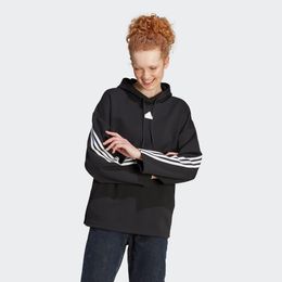 adidas Sportswear Große Größen: Kapuzensweatshirt, schwarz, Gr.XL