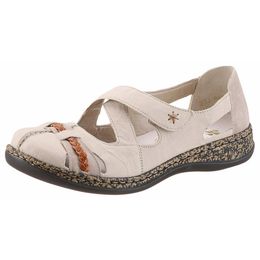 Große Größen: Rieker Slipper, creme, Gr.39