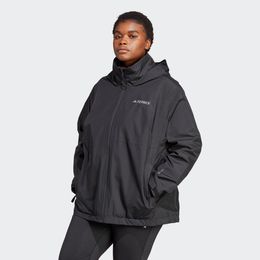 adidas terrex Große Größen: Outdoorjacke, schwarz, Gr.52/54