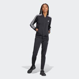 adidas Sportswear Große Größen: Trainingsanzug, schwarz-weiß, Gr.M