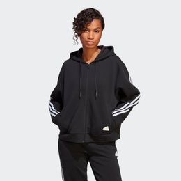 adidas Sportswear Große Größen: Kapuzensweatjacke, schwarz, Gr.XXL