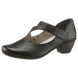 Große Größen: Rieker Spangenpumps, schwarz, Gr.39