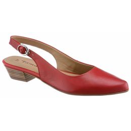 Tamaris Große Größen: Slingpumps, rot, Gr.37