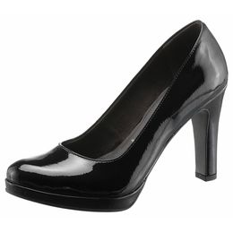 Große Größen: Tamaris High-Heel-Pumps, Lack schwarz, Gr.36