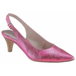 Große Größen: Tamaris Slingpumps, pink metallic, Gr.42