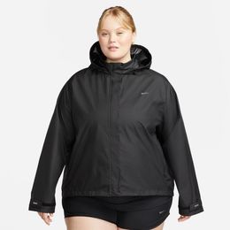 Nike Große Größen: Laufjacke, schwarz, Gr.40/42