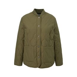 TRIANGLE Große Größen: Steppjacke mit aufgesetzten Taschen, khaki, Gr.50