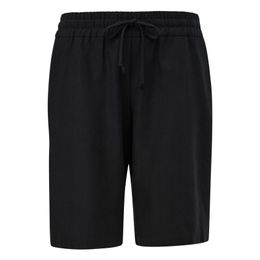TRIANGLE Große Größen: Shorts mit elastischem Tunnelzugbund, schwarz, Gr.50