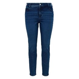 TRIANGLE Große Größen: Skinny Jeans in 5-Pocket-Form, blue Denim, Gr.44