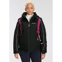 Maier Sports Große Größen: Skijacke, schwarz-fuchsia, Gr.44