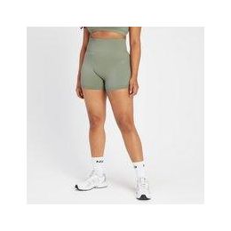 MP Damen Rest Day Nahtlose Booty Shorts – Dunkles Graubraun - XS