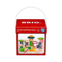 Brio® Steckspielzeug Brio Kleinkindwelt Holz Bausteine Baustein-Box 25 Teile 30112