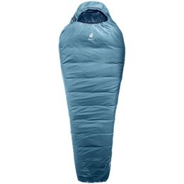 Schlafsack Deuter "Orbit +5 EL" Schlafsäcke Gr. B/L: 79 cm x 220 cm, mit Reißverschluss, blau (atlantic, ink) Schlafsäcke