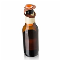 Vacuvin Flaschenverschluss Flaschenmarker & Stopfen Leder 6er Set