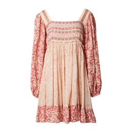 Dorothy Perkins Kleid Damen Größe 38 apricot / rot / silber Winterkleid