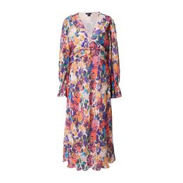Nasty Gal Kleid Damen Größe 38 creme / blau / lila / orange Winterkleid
