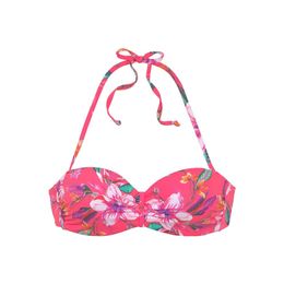 Lascana Bikinitop Damen Größe 75 grün / lila / orange / pink / weiß