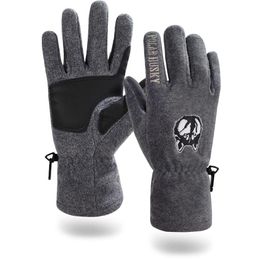 Polar Husky Handschuhe 'Lhotse' Herren Gr&ouml;&szlig;e XXL grau / schwarz / wei&szlig;