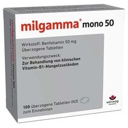 WÖRWAG PHARMA Milgamma mono 50 überzogene Tabletten 100 St