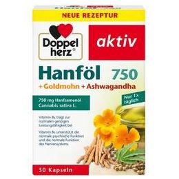 Queisser Doppelherz Hanföl+Goldmohn+Ashwagandha Kapseln 30 St