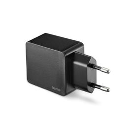 Hama Ladegerät für Smartphone, Tablet, universal, 2x USB-A, 12W, Schwarz USB-Ladegerät (1-tlg)
