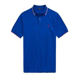 Übergröße : Polo Ralph Lauren, Poloshirt in Pique-Qualität mit Polosreiter-Stickerei in Königsblau