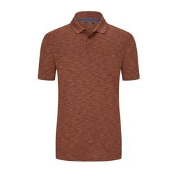 &Uuml;bergr&ouml;&szlig;e : Ragman, Poloshirt aus einem Baumwollgemisch in melierter Optik in Kupfer