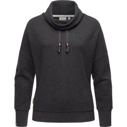 Ragwear Sweater Balancia Organic Moderner Damen Hoodie in angesagtem Oversize-Schnitt, grau