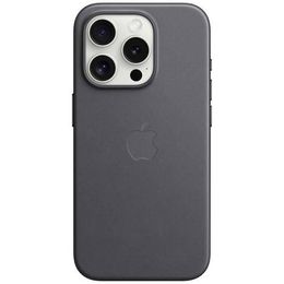 Apple Finewoven Case Backcover Apple iPhone 15 Pro Schwarz Induktives Laden, Stoßfest