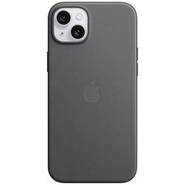 Apple Finewoven Case Backcover Apple iPhone 15 Plus Schwarz Induktives Laden, Stoßfest