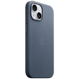 Apple Finewoven Case Backcover Apple iPhone 15 Pazifikblau Induktives Laden, Stoßfest