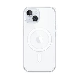 Apple Clear Case Backcover Apple iPhone 15 Transparent Induktives Laden, Stoßfest