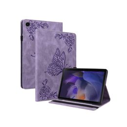 Wigento Tablet-Hülle Aufstellbare Kunst-Leder Tasche Design Muster für Samsung Galaxy Tab A8 10.5 2021 Etuis Hülle Cover Schutz Case Zubehör