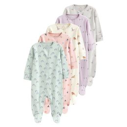 next Schlafoverall 5er-Pack Babyschlafanzüge aus Baumwolle (5-tlg)