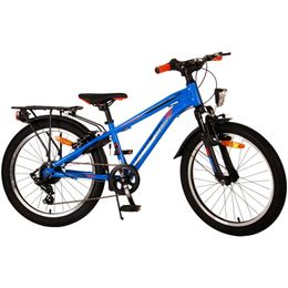 TPFSports Cross Kinderfahrrad - Jungen - 20 Zoll - R&uuml;cktritt + Handbremse - 6 G&auml;nge - Blau
