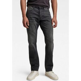 G-Star Raw Straight-Jeans Mosa Straight mit hellen Nähten, schwarz