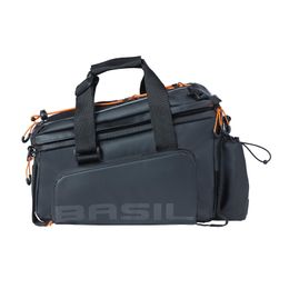 Basil Gepäckträgertasche "Miles" XL Pro, schwarz/orange