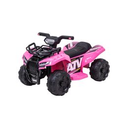 Actionbikes Motors Kinder-Elektroauto Jumpy, Kinderquad, 18 Watt, Bremsautomatik, LED-Lichter, Daumengas, Soundmodul (Pink)