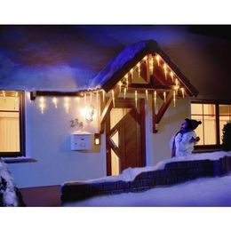 Konstsmide Lichtervorhang-Eiszapfen Außen 24 V 24 LED Warmweiß