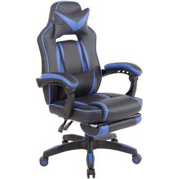 CLP - Gaming Bürostuhl Heat mit Fußablage schwarz/blau