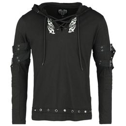 Gothicana by EMP Gothicana X Anne Stokes Longsleeve Langarmshirt schwarz in L