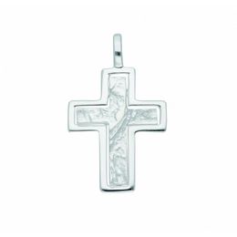 Adelia´s Adelia´s Kette mit Anhänger 925 Silber Kreuz Anhänger, Schmuckset - Set mit Halskette, silberfarben