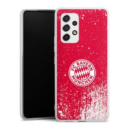 DeinDesign Galaxy A53 5G Handy Silikon H&uuml;lle Case transparent Handyh&uuml;lle Fcb Official Licensed Product Fc Bayern M&uuml;nchen Silikon Case