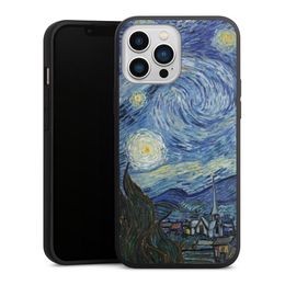 DeinDesign iPhone 13 Pro Max Handy Premium Silikon H&uuml;lle Handyh&uuml;lle schwarz Case The Starry Night Kunst Silikon Premium Case
