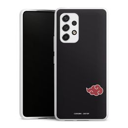 DeinDesign Galaxy A53 5G Handy Silikon H&uuml;lle Case wei&szlig; Handyh&uuml;lle Akatsuki Official Licensed Product Naruto Shippuden Silikon Case