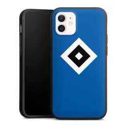 DeinDesign iPhone 12 mini Handy Premium Silikon H&uuml;lle Handyh&uuml;lle schwarz Case Logo Hsv Hamburger Sv Silikon Premium Case