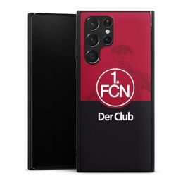 DeinDesign Galaxy S22 Ultra Handy Silikon H&uuml;lle Case schwarz Handyh&uuml;lle Official Licensed Product Der Club 1. Fc N&uuml;rnberg