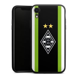 DeinDesign iPhone Xr Handy Premium Silikon H&uuml;lle Handyh&uuml;lle schwarz Case Logo Gladbach Borussia M&ouml;nchengladbach Silikon Premium Case
