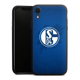 DeinDesign iPhone Xr Handy Premium Silikon H&uuml;lle Handyh&uuml;lle schwarz Case Official Licensed Product Fc Schalke 04 Schalke 04 Silikon Premium Case